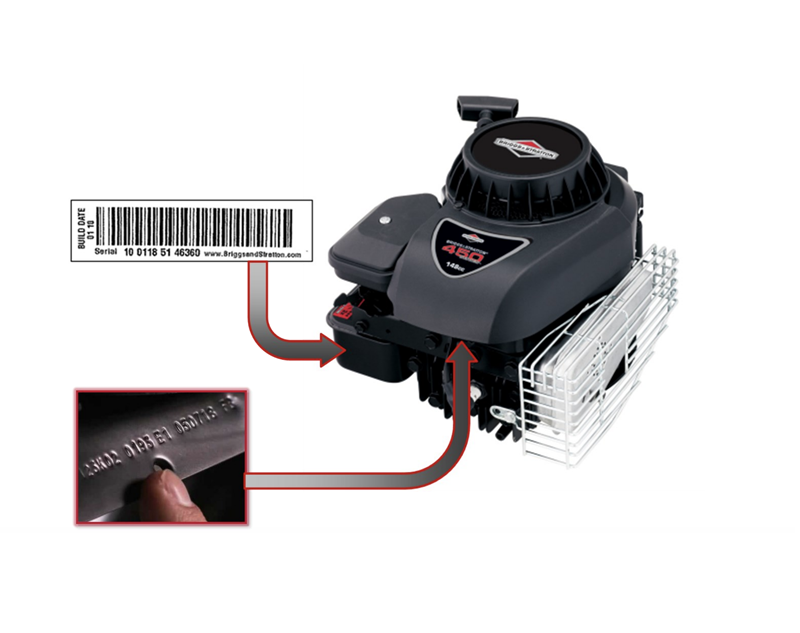 Locate your Briggs & Stratton Push Mower Engine Model Number – Small ...